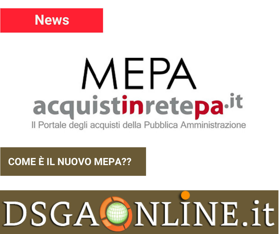 Come è il nuovo MEPA??? - Associazione DSGA Online