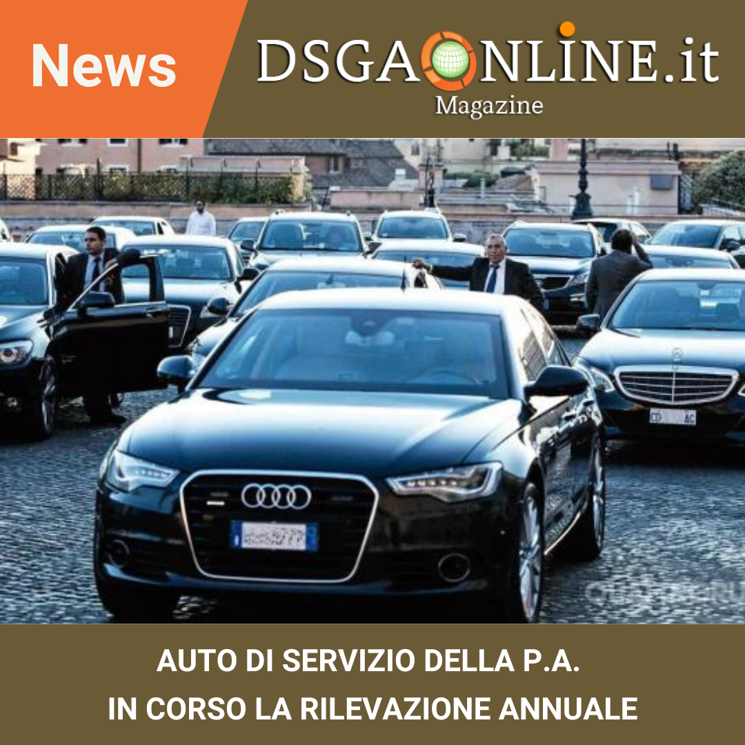 Auto di servizio della P.A. in corso la rilevazione annuale ...