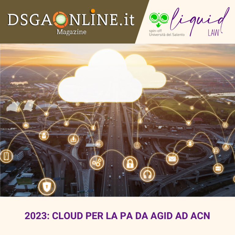 2023: cloud per la PA da AGID ad ACN - Associazione DSGA Online