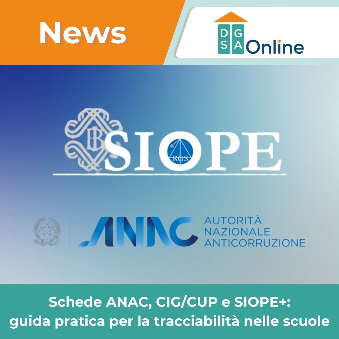 Schede ANAC, CIG/CUP e SIOPE+: guida pratica per la tracciabilità nelle ...