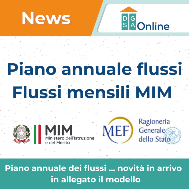 Flussi mensili al MIM e Piano annuale dei flussi di cassa novità in ...